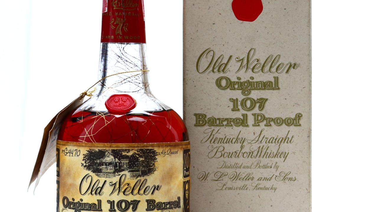 Old Weller Original 107 Barrel Proof 7 Year Old 1965 Whisky | Whisky ...