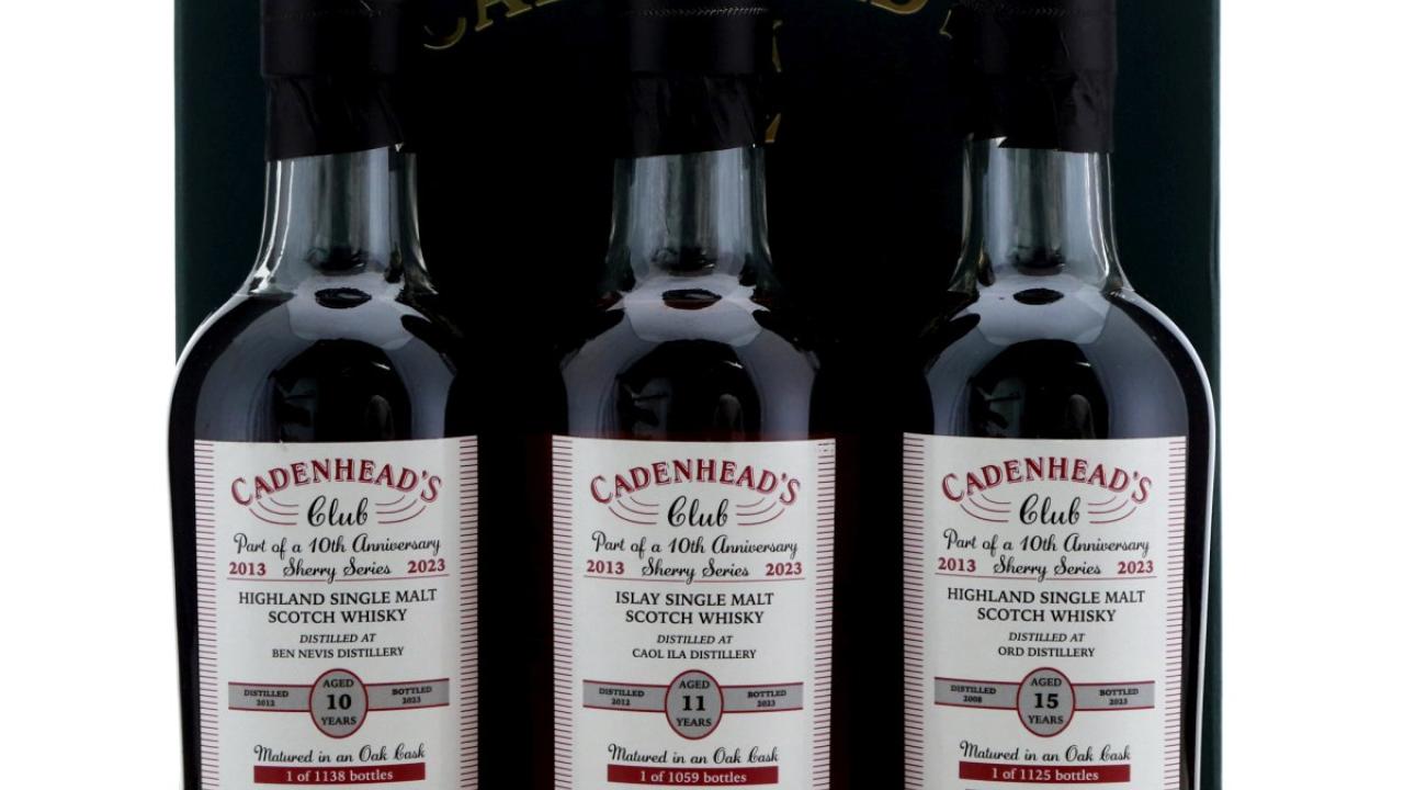 Cadenhead's Club 10th Anniversary Sherry Series Gift Pack Whisky ...