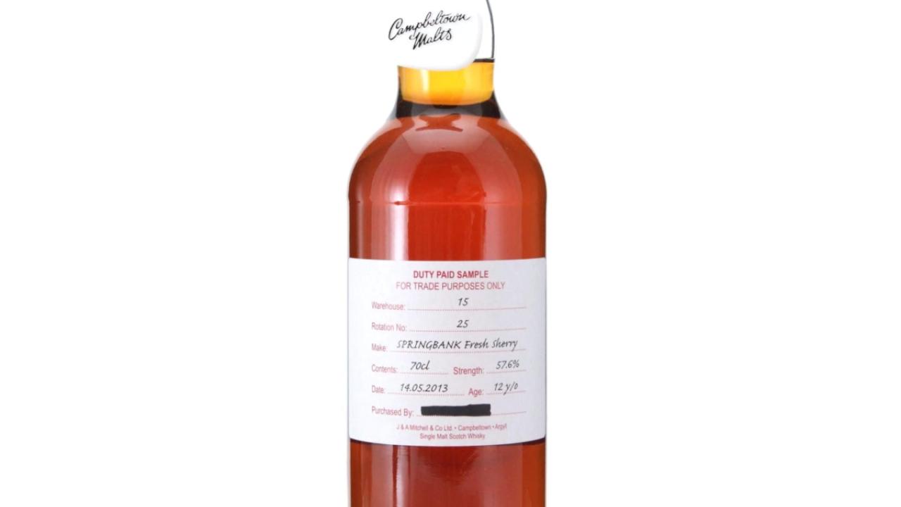 Springbank 2013 Duty Paid Sample 12 Year Old - Fresh Sherry Whisky ...