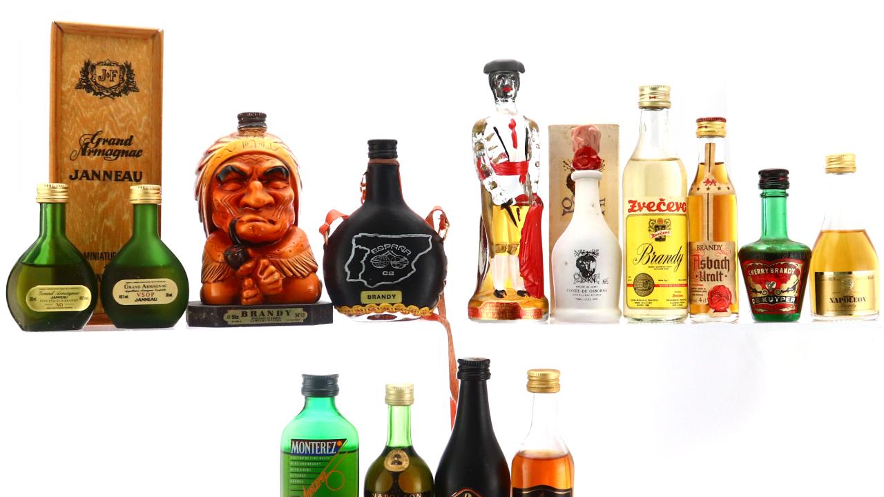 Brandy Miniatures x 13 Whisky | Whisky Auctioneer
