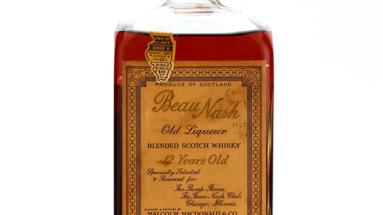 Beau Nash Blended Scotch Whisky 1950s Whisky | Whisky Auctioneer