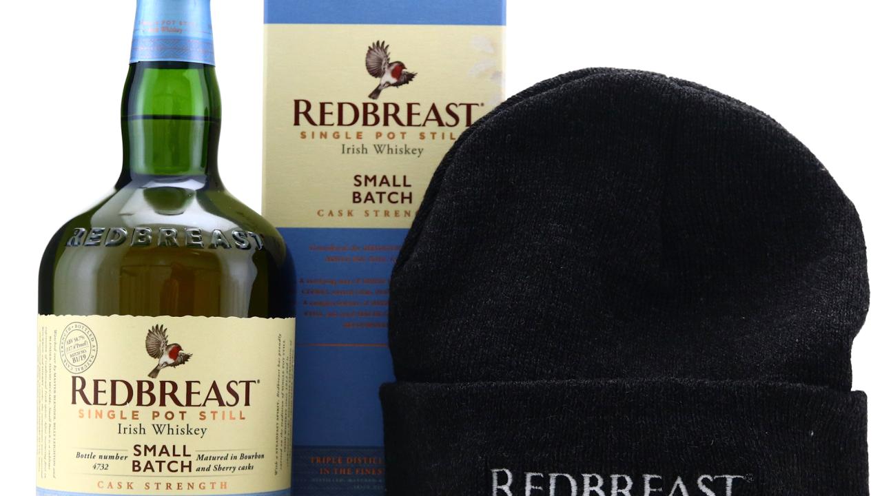 Redbreast Small Batch Cask Strength #B1-19 with Beanie Hat Whisky ...