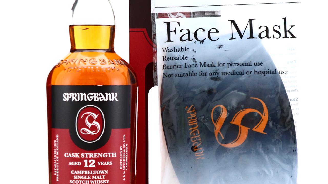 Springbank 12 Year Old Cask Strength - - Includes Face Mask Whisky ...