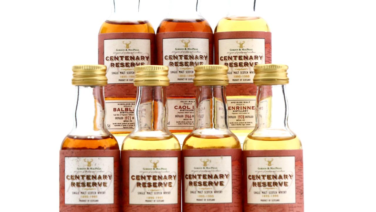 Centenary Reserve Miniature x 7 - Includes St. Magdalene Whisky ...