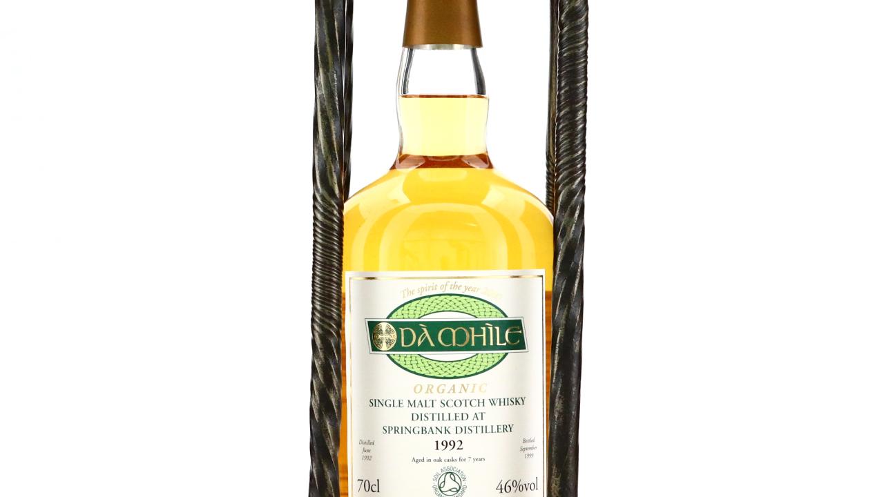 Springbank 1992 Da Mhile 7 Year Old Organic / Iron Cage Whisky | Whisky ...
