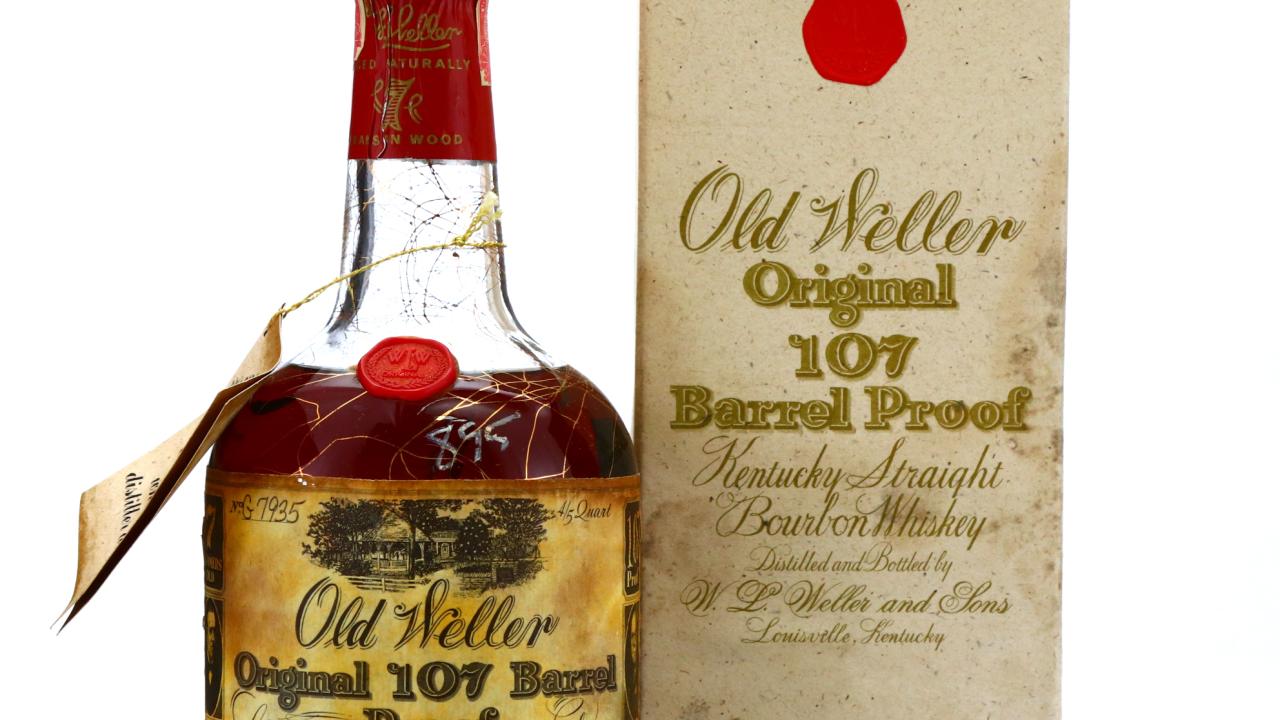 Old Weller Original 107 Barrel Proof 7 Year Old 1969 Whisky | Whisky ...
