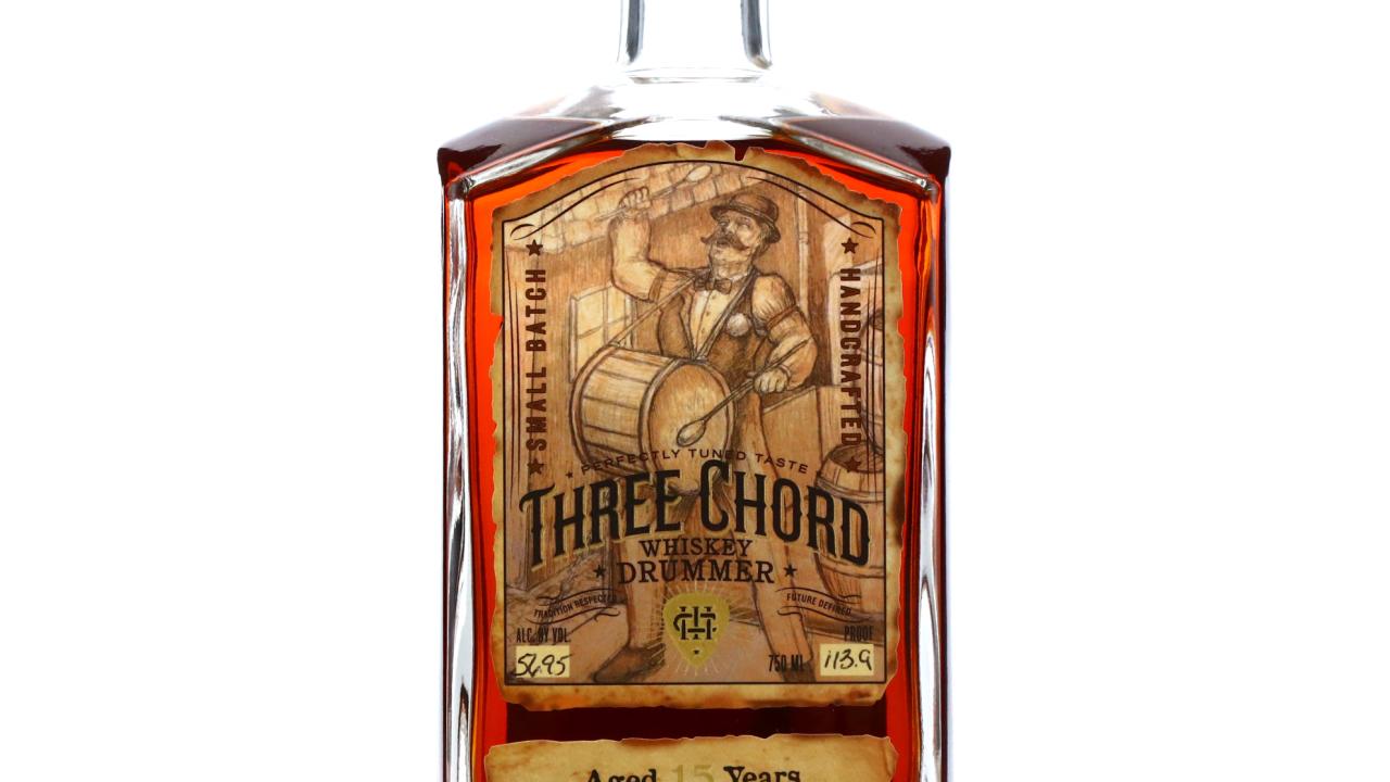 Three Chord 15 Year Old Kentucky Straight Bourbon / Whiskey Drummer ...