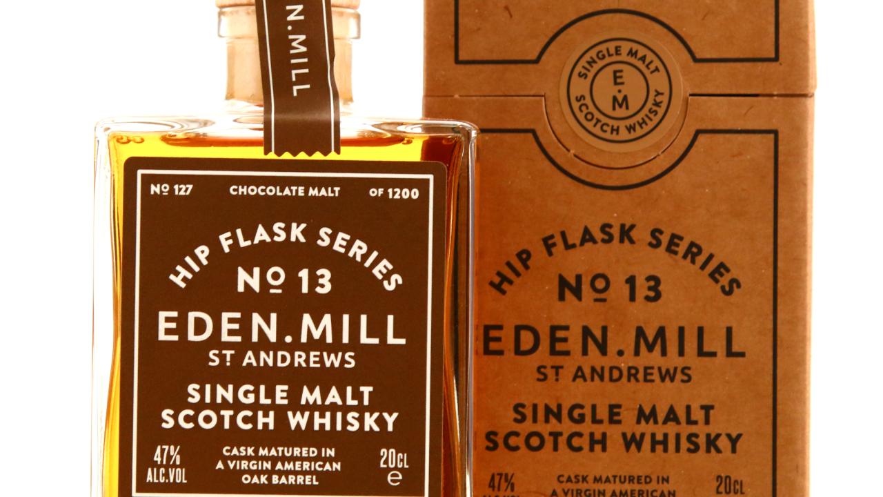 Eden Mill Hip Flask Series No.13 - Chocolate Malt, Virgin American Oak ...