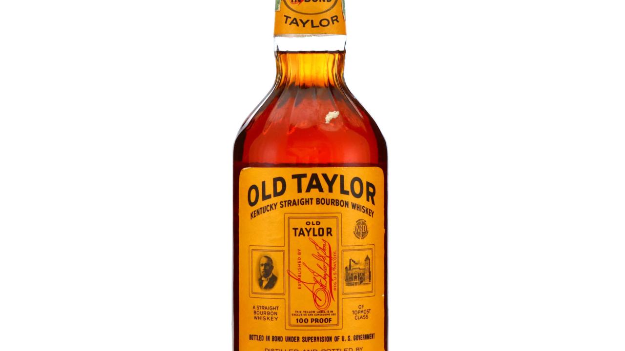 Old Taylor 1969 Bottled in Bond 100 Proof Whisky | Whisky Auctioneer