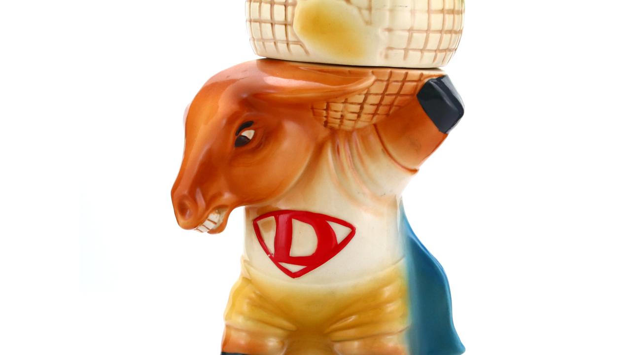 Beam 100 Month Old 1980 Presidential Election Donkey Decanter 1980s ...