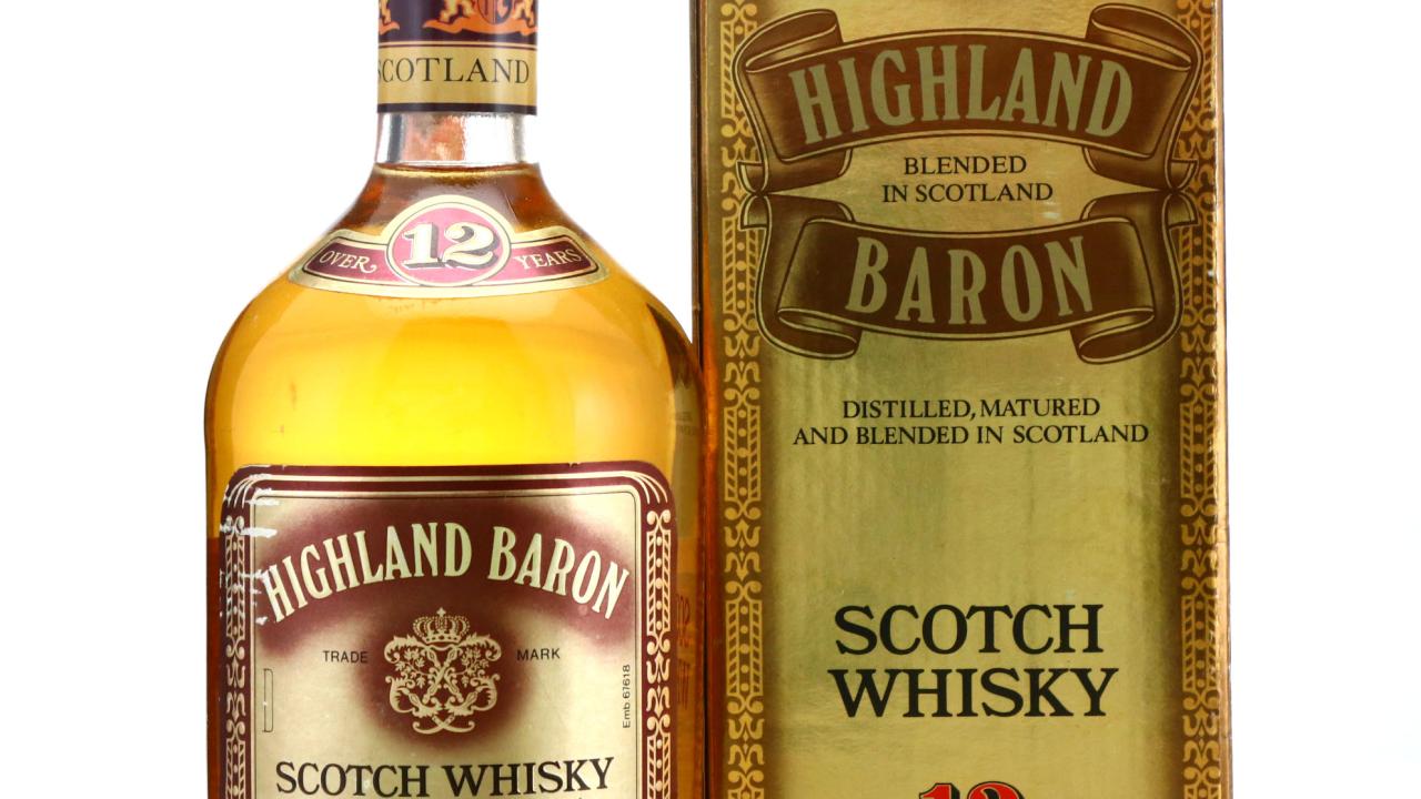 Highland Baron 12 Year Old Scotch Whisky 1990s Whisky | Whisky Auctioneer