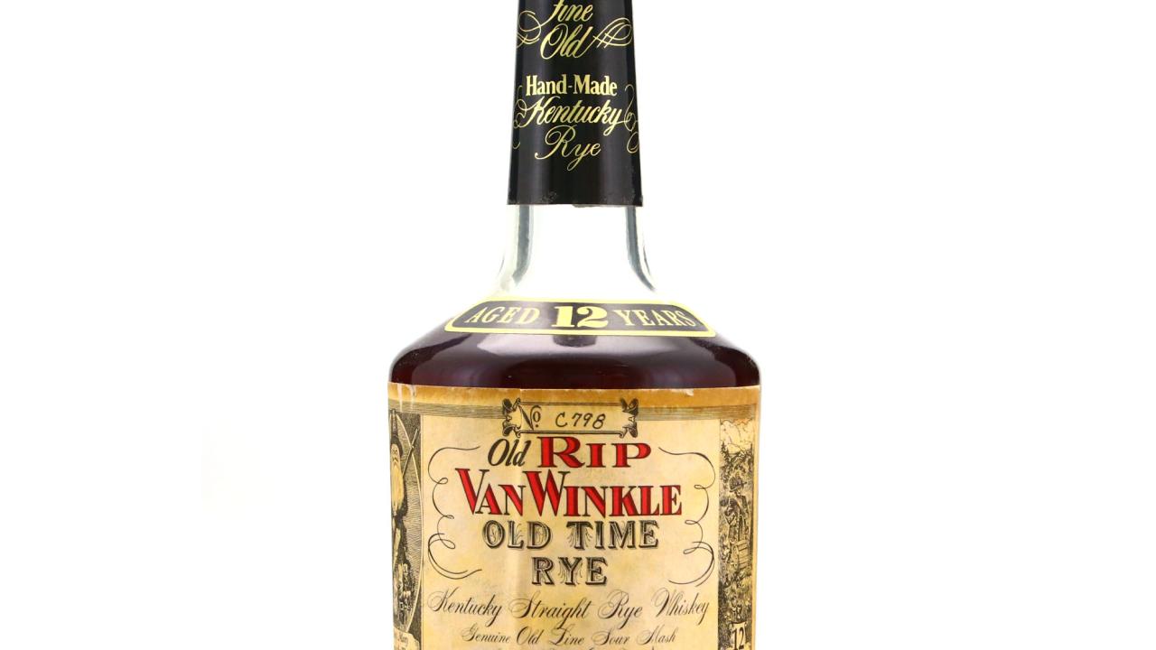 Old Rip Van Winkle 12 Year Old Old Time Rye 2000 Whisky | Whisky Auctioneer