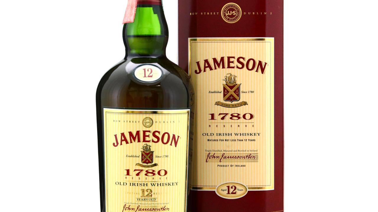 Jameson '1780' Reserve 12 Year Old Whisky | Whisky Auctioneer