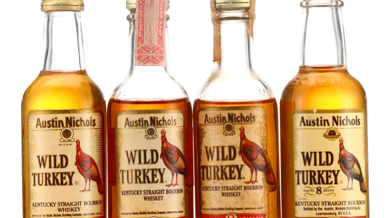 Wild Turkey Miniature x 4 1970s Whisky | Whisky Auctioneer