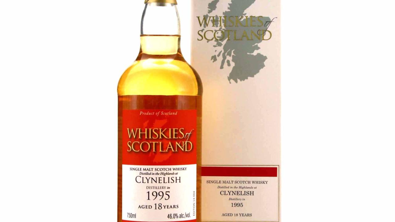 Clynelish 1995 Whiskies of Scotland 18 Year Old 75cl Whisky | Whisky ...