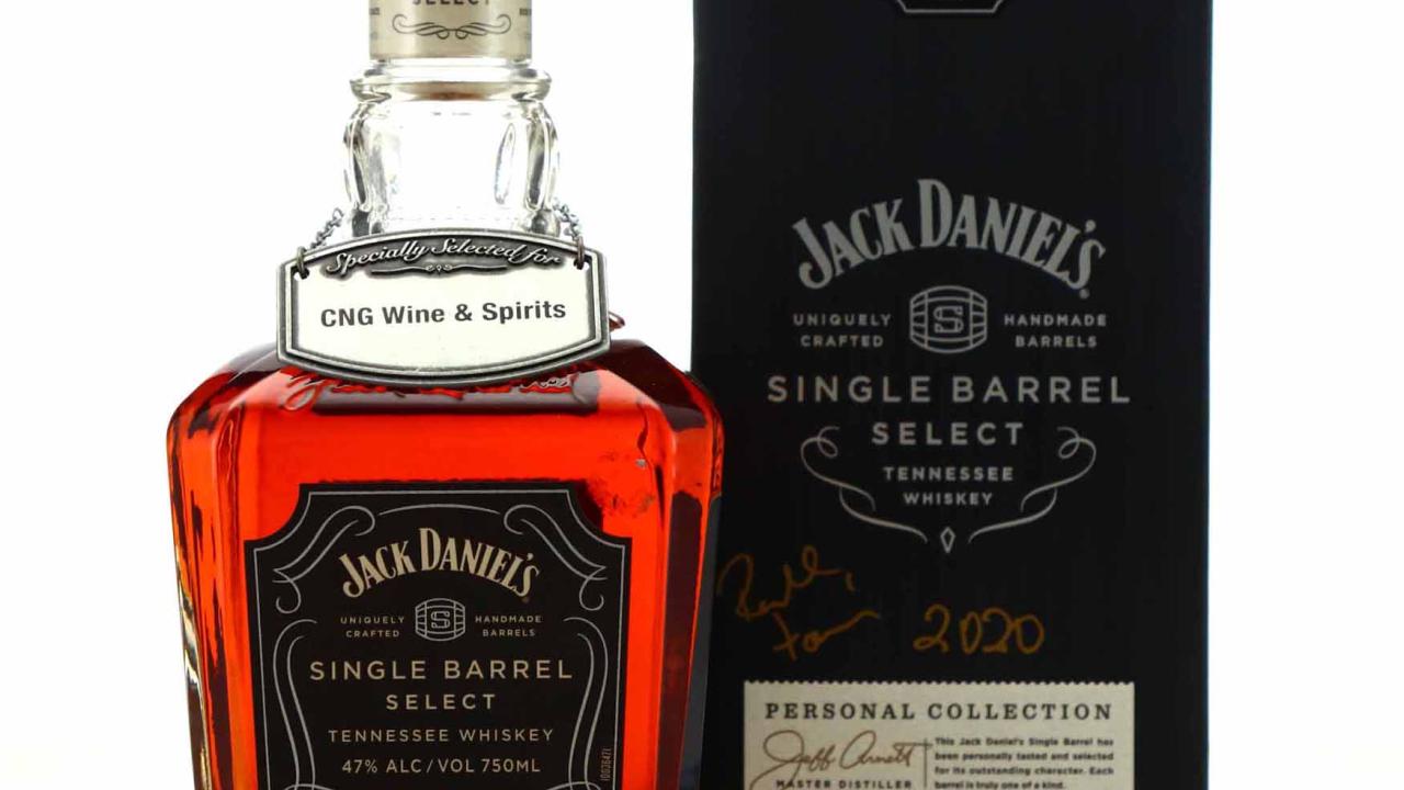 Jack Daniel's Single Barrel Select 2020 / CNG Wine & Spirits Whisky ...
