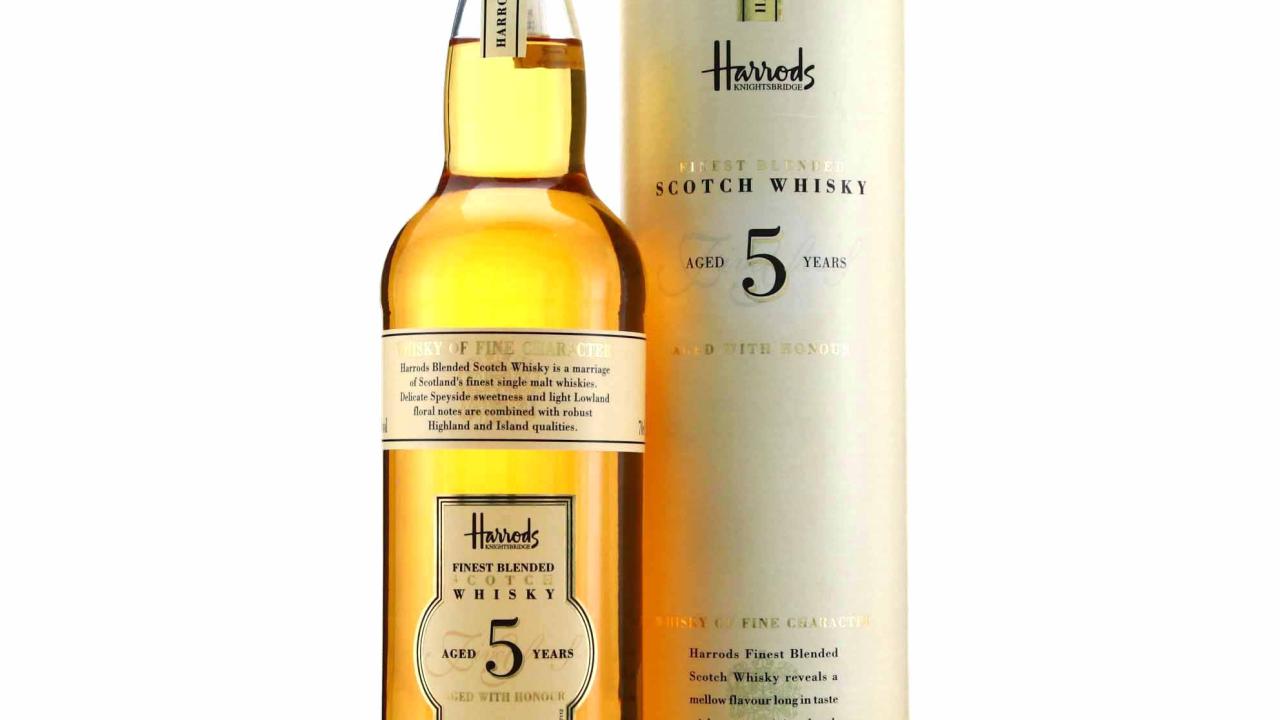Harrods 5 Year Old Scotch Whisky Whisky | Whisky Auctioneer