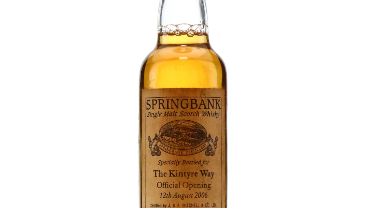 Springbank Miniature / The Kintyre Way Official Opening 2006 Whisky ...