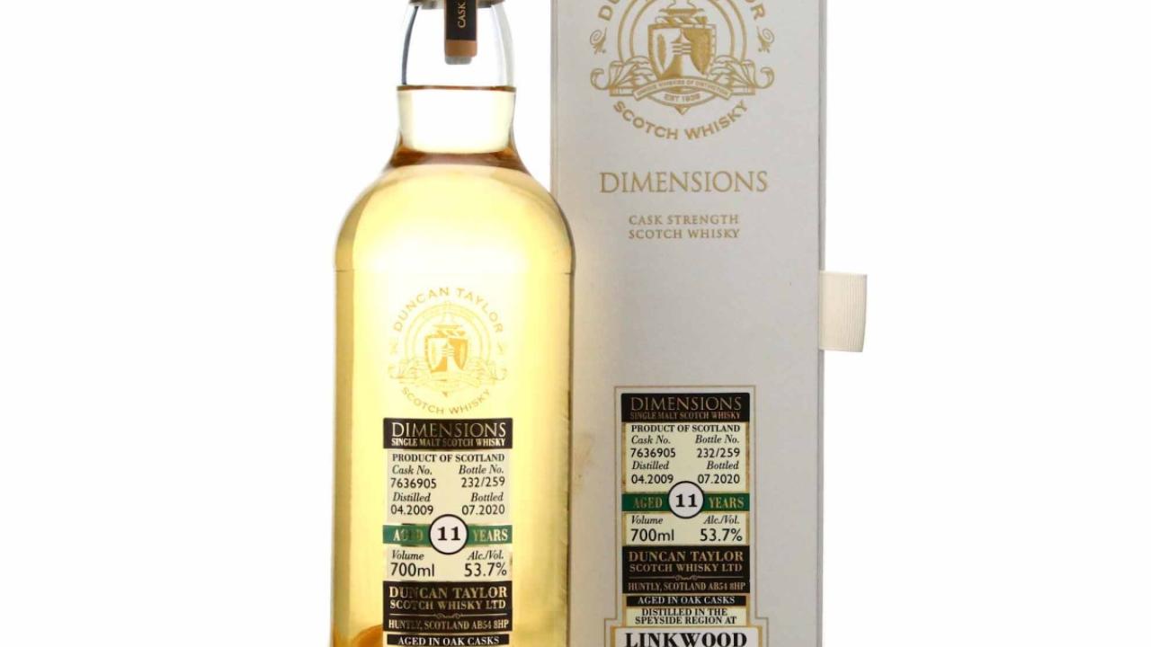 Linkwood 2009 Duncan Taylor 11 Year Old Dimensions Whisky | Whisky ...