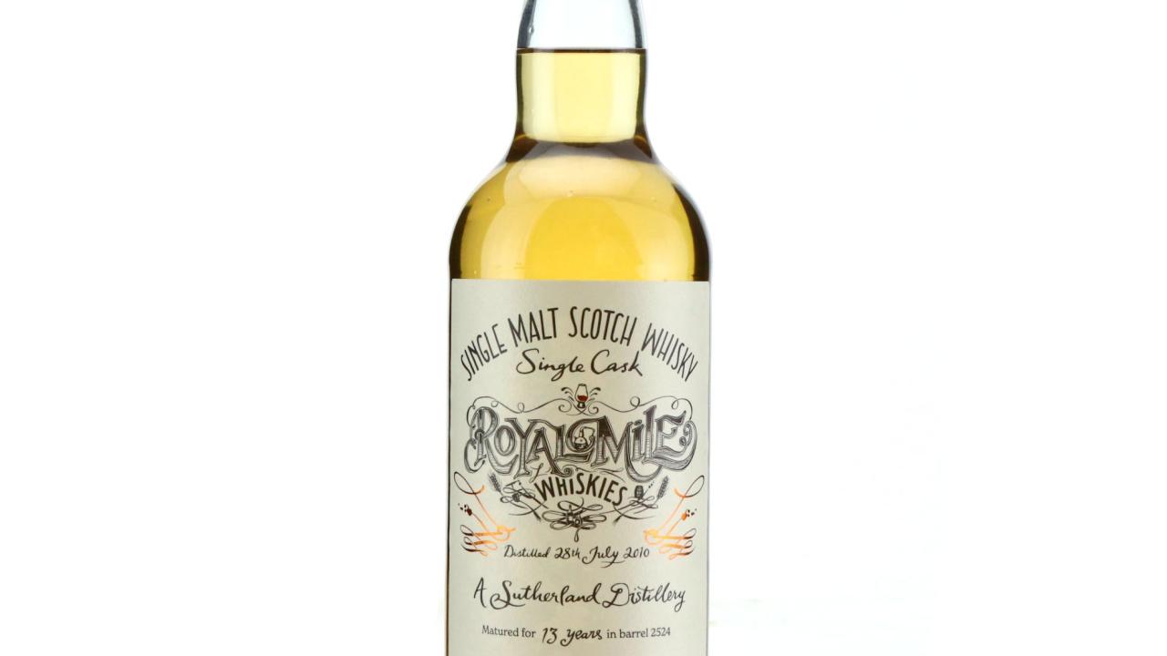 Sutherland Single Malt 2010 Royal Mile Whiskies 13 Year Old Whisky ...