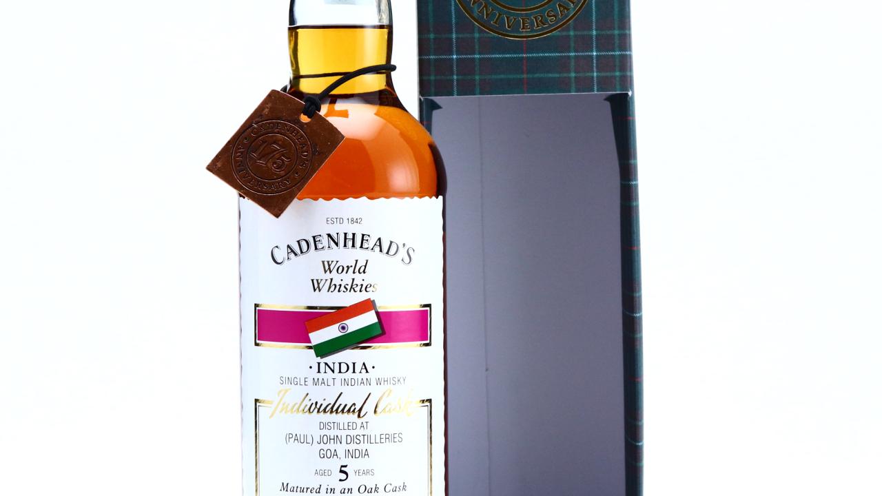 Paul John 5 Year Old Cadenhead's World Whiskies / 175th Anniversary ...