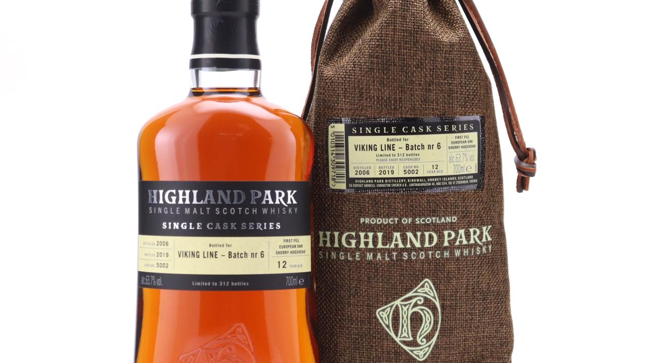 Highland Park 2006 Single Cask 12 Year Old #5002 - Viking Line Batch #6 ...