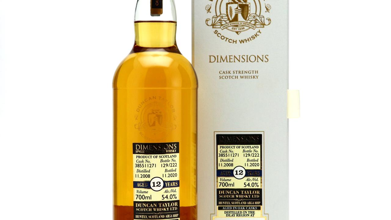 Bunnahabhain 2008 Duncan Taylor 12 Year Old Dimensions Whisky | Whisky ...