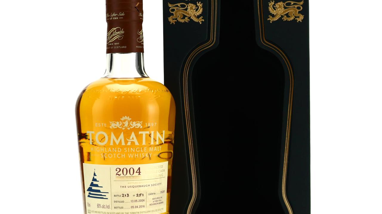 Tomatin 2004 Single Cask #35281 - Usquebaugh Society Whisky | Whisky ...