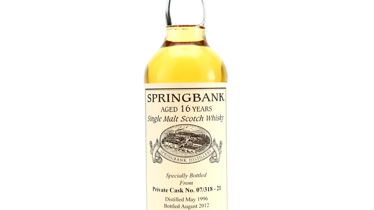 Springbank 1996 Private Cask 16 Year Old #07-318-21 Whisky | Whisky ...
