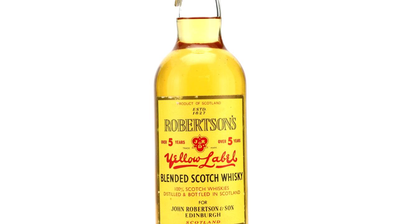 Robertson's 5 Year Old Yellow Label 1980s Whisky | Whisky Auctioneer