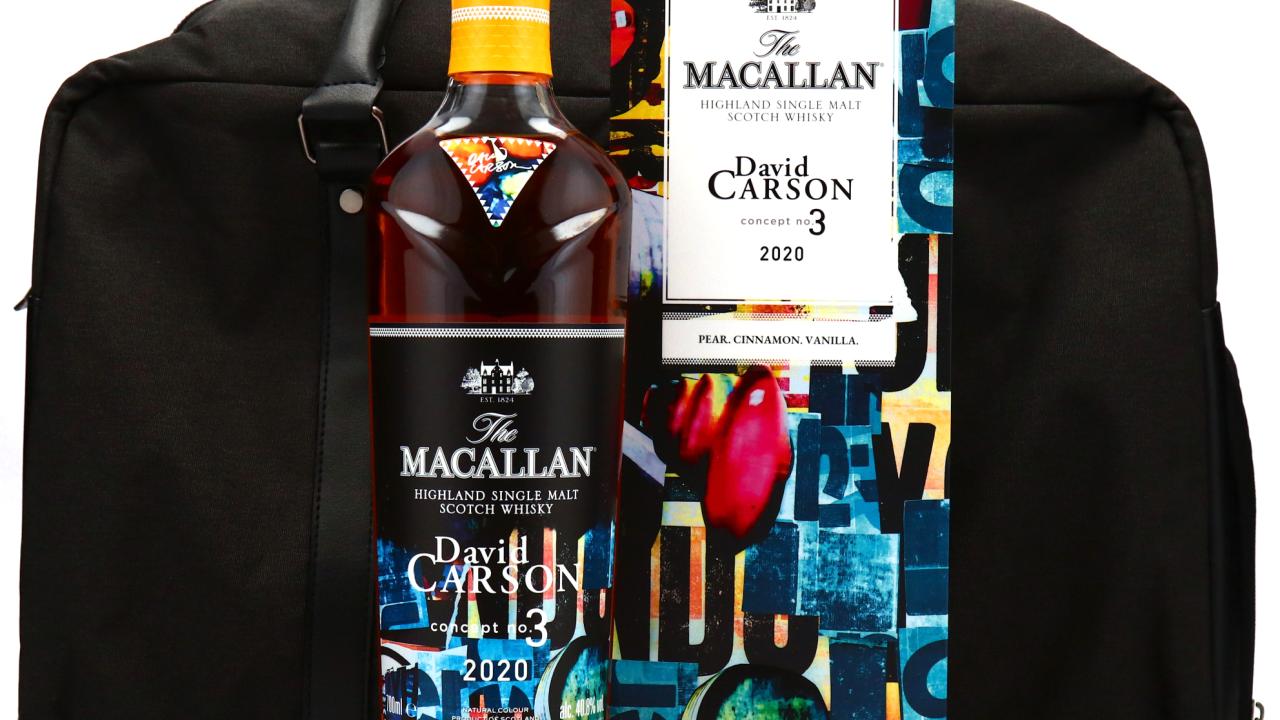 Macallan Concept Number 3 / David Carson - includes Branded Holdall Bag Whisky | Whisky Auctioneer