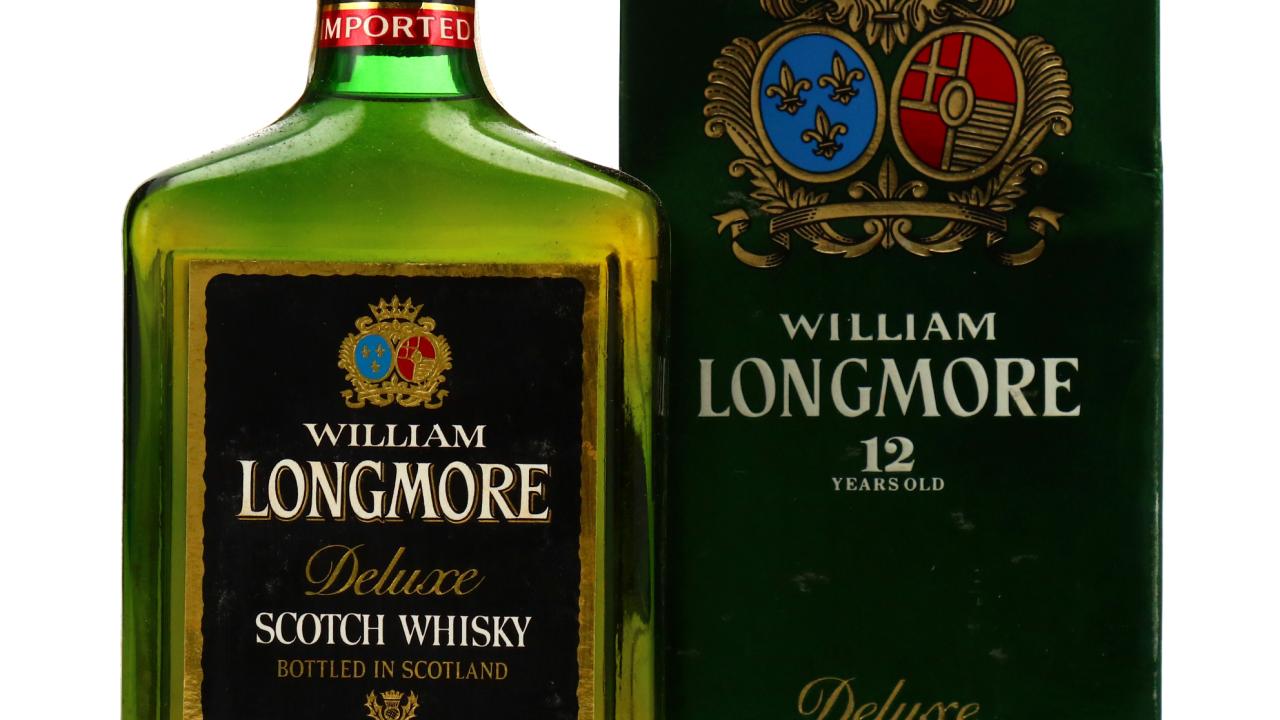 William Longmore 12 Year Old Deluxe Scotch Whisky 1980s Whisky | Whisky ...