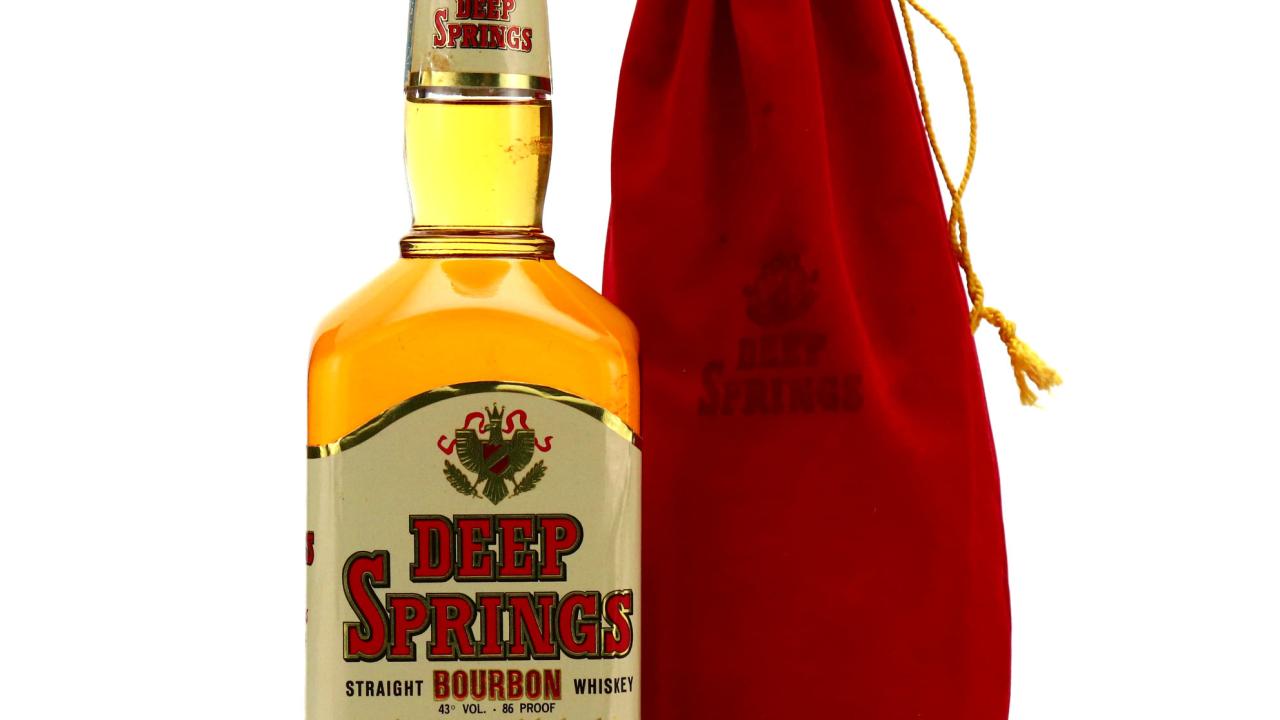 Deep Springs Straight Bourbon circa 1970s Whisky | Whisky Auctioneer