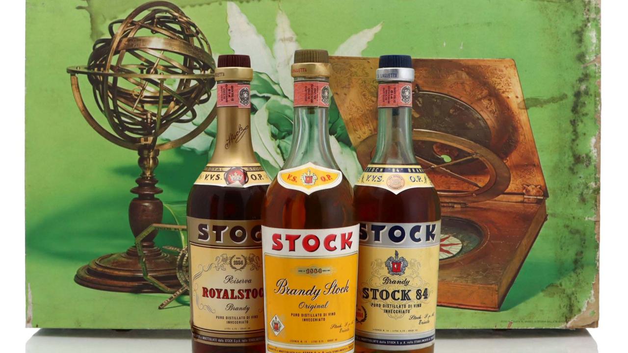 Stock Italian Brandy Collection circa 1970s 3 x 75cl Whisky | Whisky ...