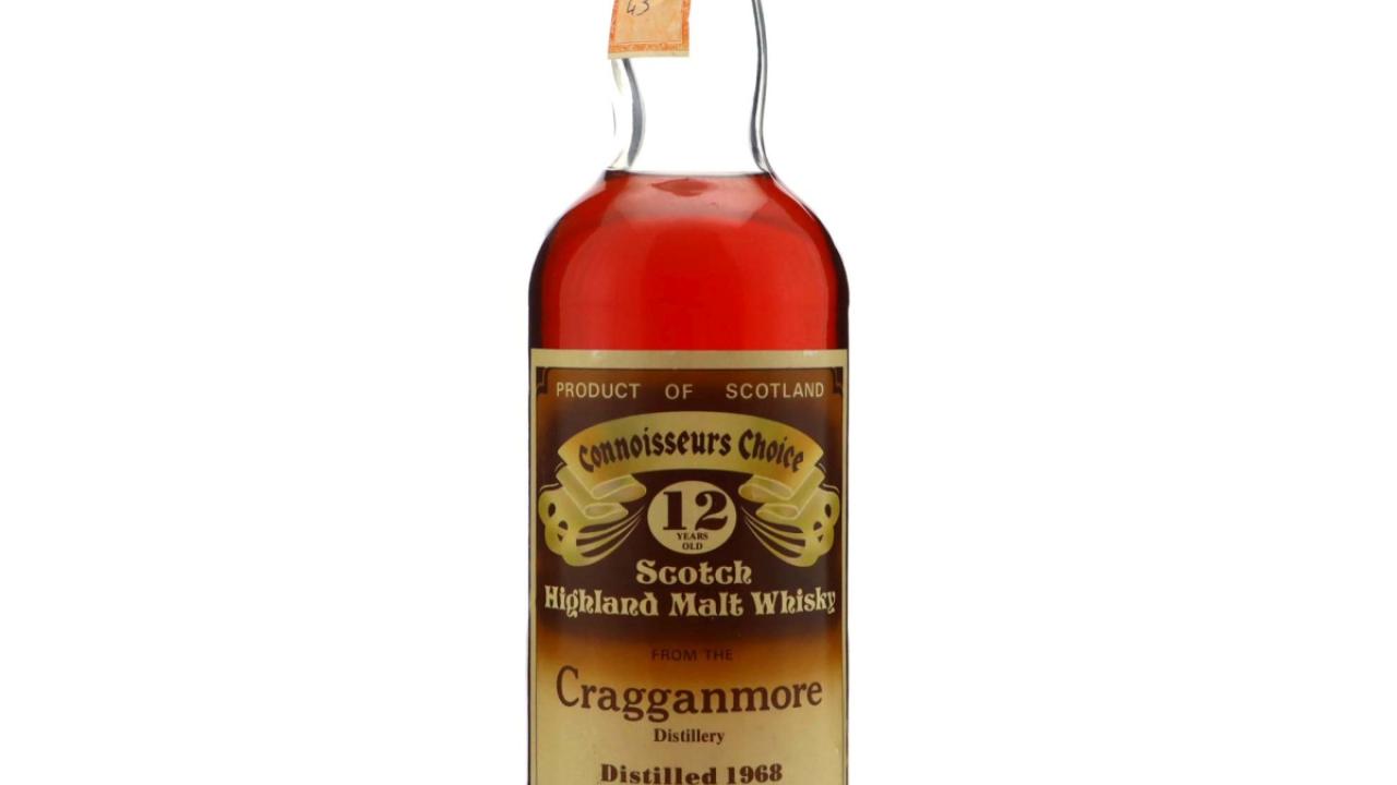 Cragganmore 1968 Gordon MacPhail 12 Year Old / Co. Pinerolo Import ...