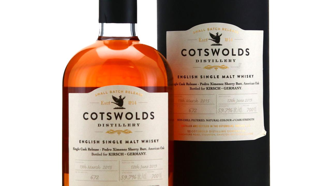 Cotswolds 2015 Single Cask Import Whisky | Whisky Auctioneer