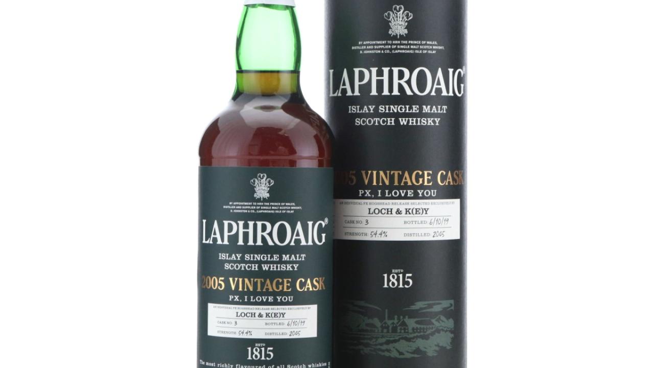 Laphroaig 2005 Vintage Cask 'PX, I Love You' 75cl / Loch & Key Whisky ...