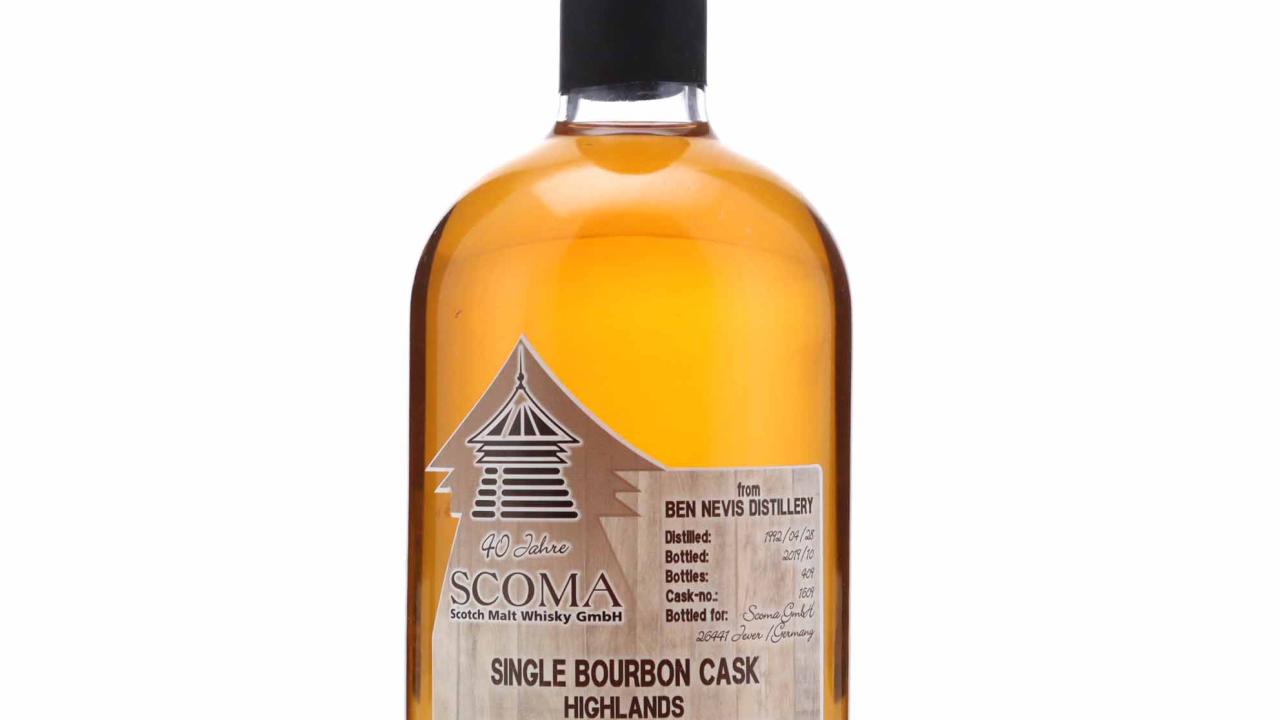 Ben Nevis 1992 Scoma 27 Year Old 50cl / 40th Anniversary Whisky ...
