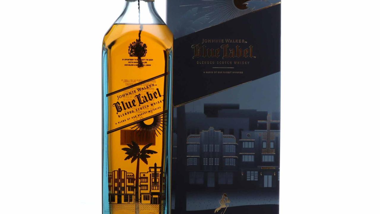Johnnie Walker Blue Label Miami Limited Edition 75cl / US Import Whisky ...