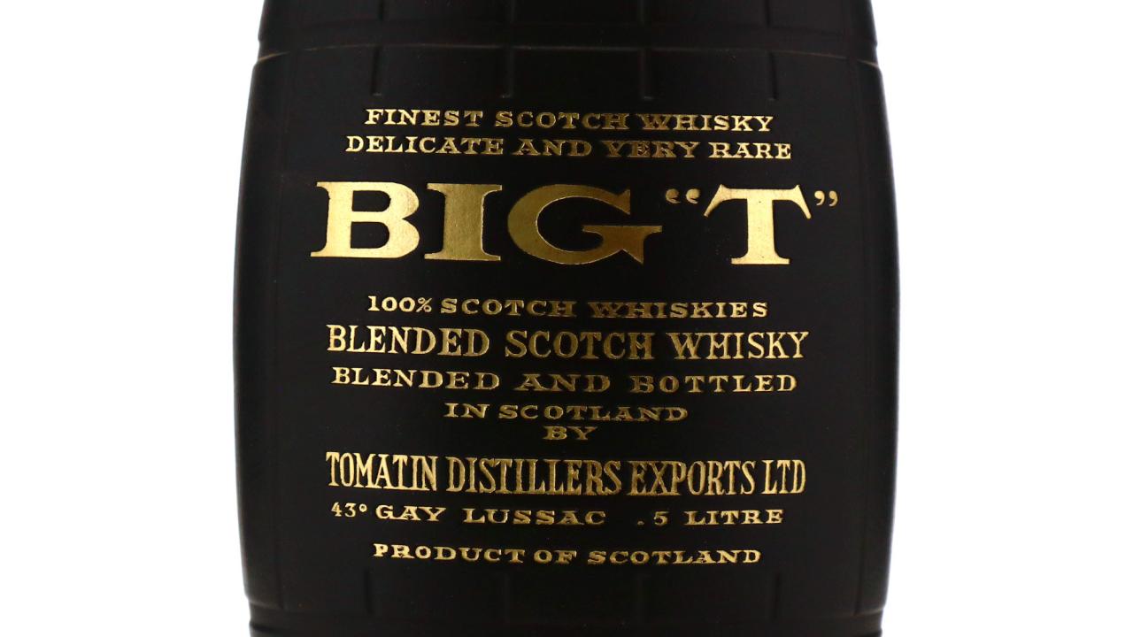Big T Barrel 50cl 1970s Whisky | Whisky Auctioneer