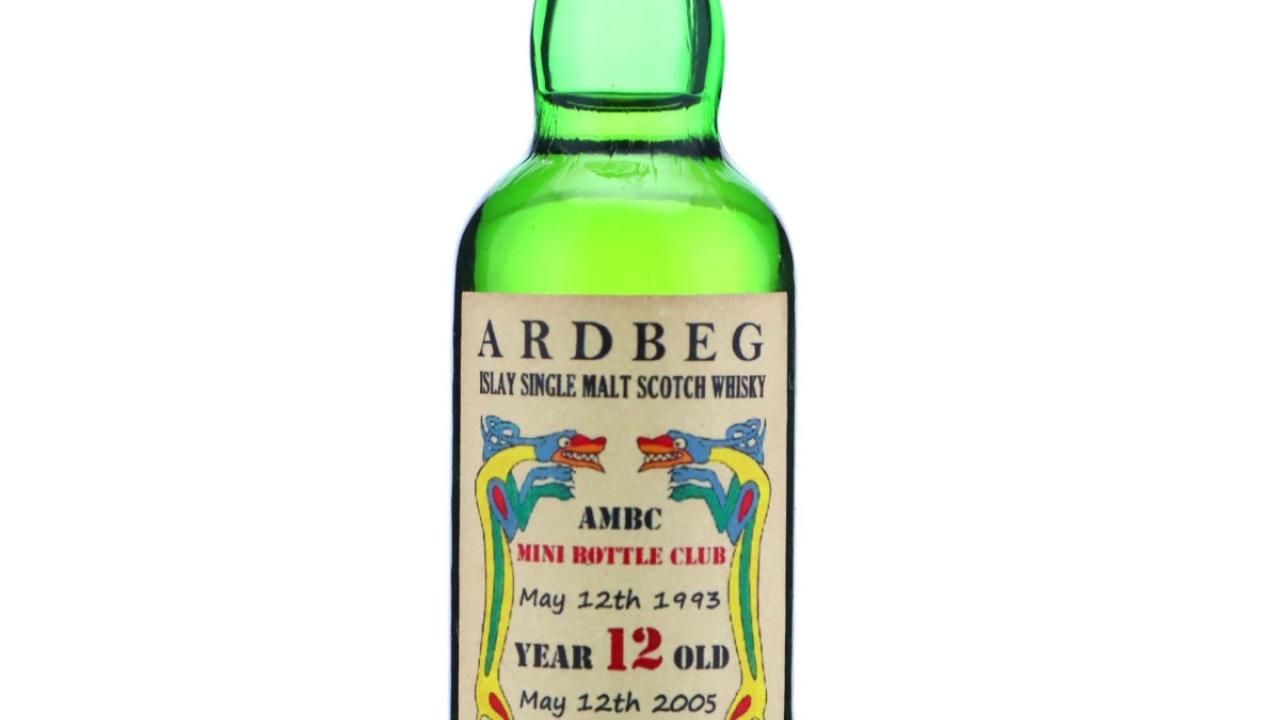 Ardbeg 12 Year Old Mini Bottle Club Miniature Whisky | Whisky Auctioneer