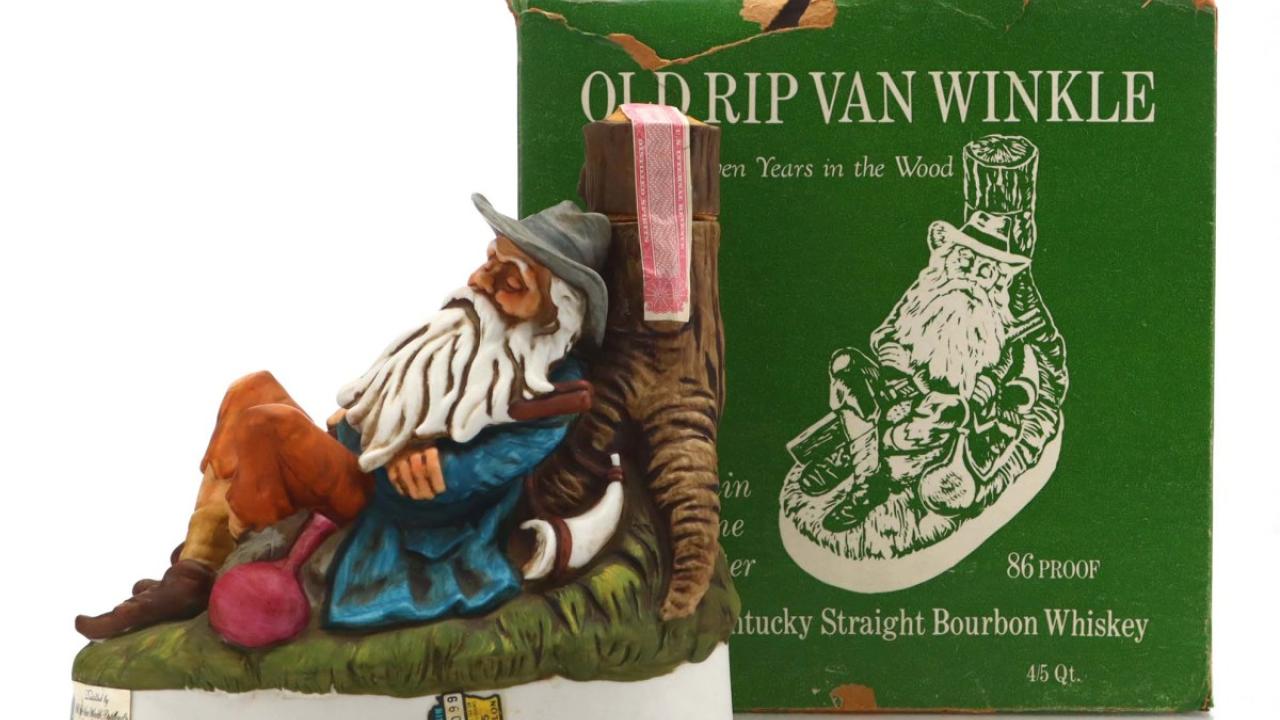 Old Rip Van Winkle 7 Year Old Second Design Decanter 1975 Whisky ...