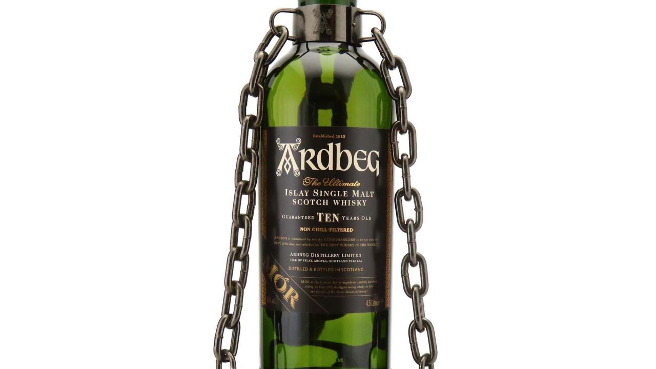 Ardbeg Mor 10 Year Old 4.5 Litre 2nd Edition / includes Chain Bottle ...