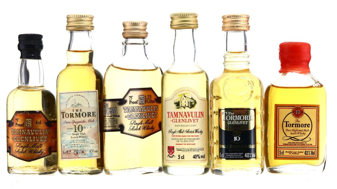 Tamnavulin & Tormore Miniatures x 6 Whisky | Whisky Auctioneer