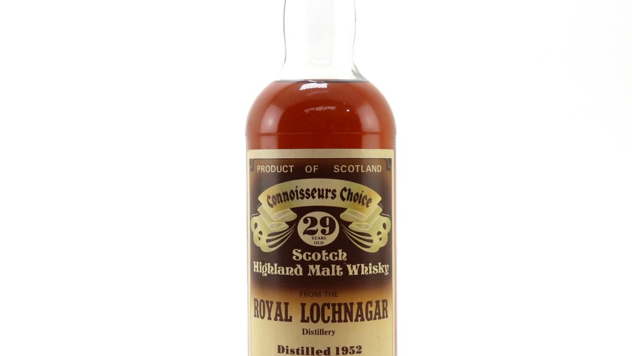 Royal Lochnagar 1952 Gordon and MacPhail 29 Year Old / Co. Pinerolo ...