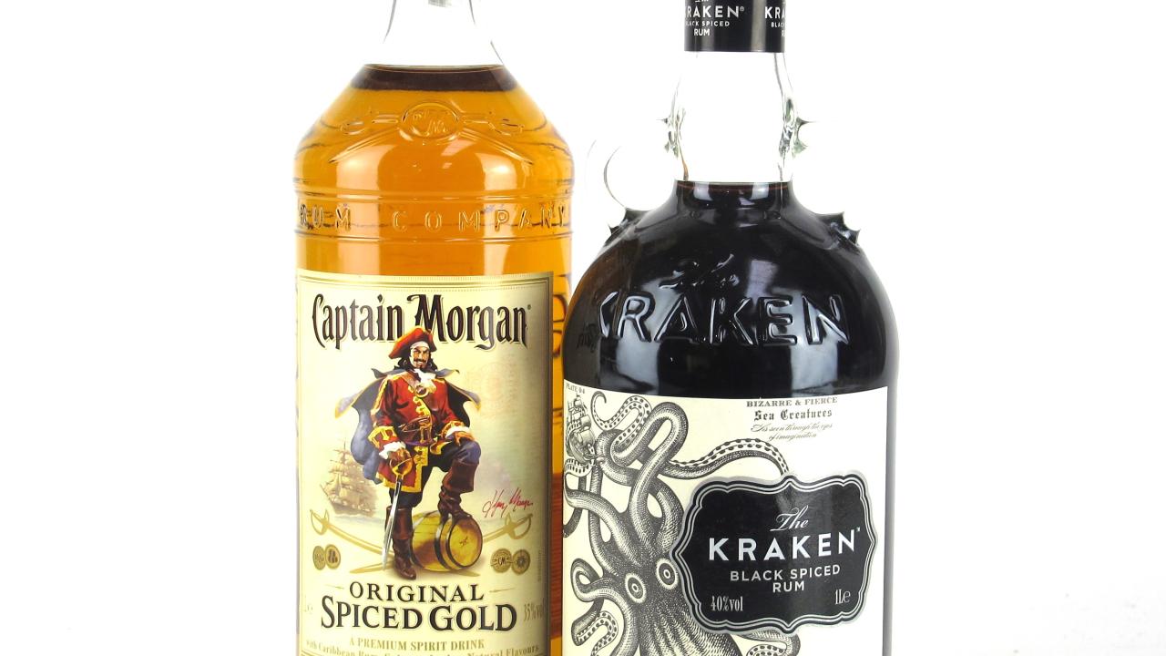 Captain Morgan Spiced & Kraken Spiced Rum Whisky | Whisky Auctioneer