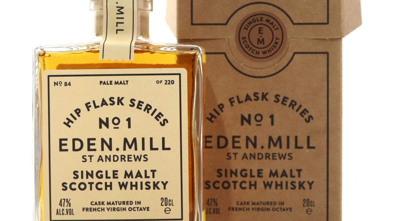Eden Mill Single Malt Hip Flask Series No.1 - French Virgin Octave ...