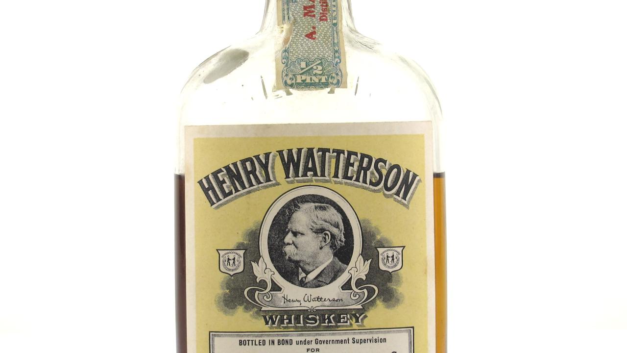 Henry Watterson 1914 Kentucky Whiskey Half Pint Whisky | Whisky Auctioneer