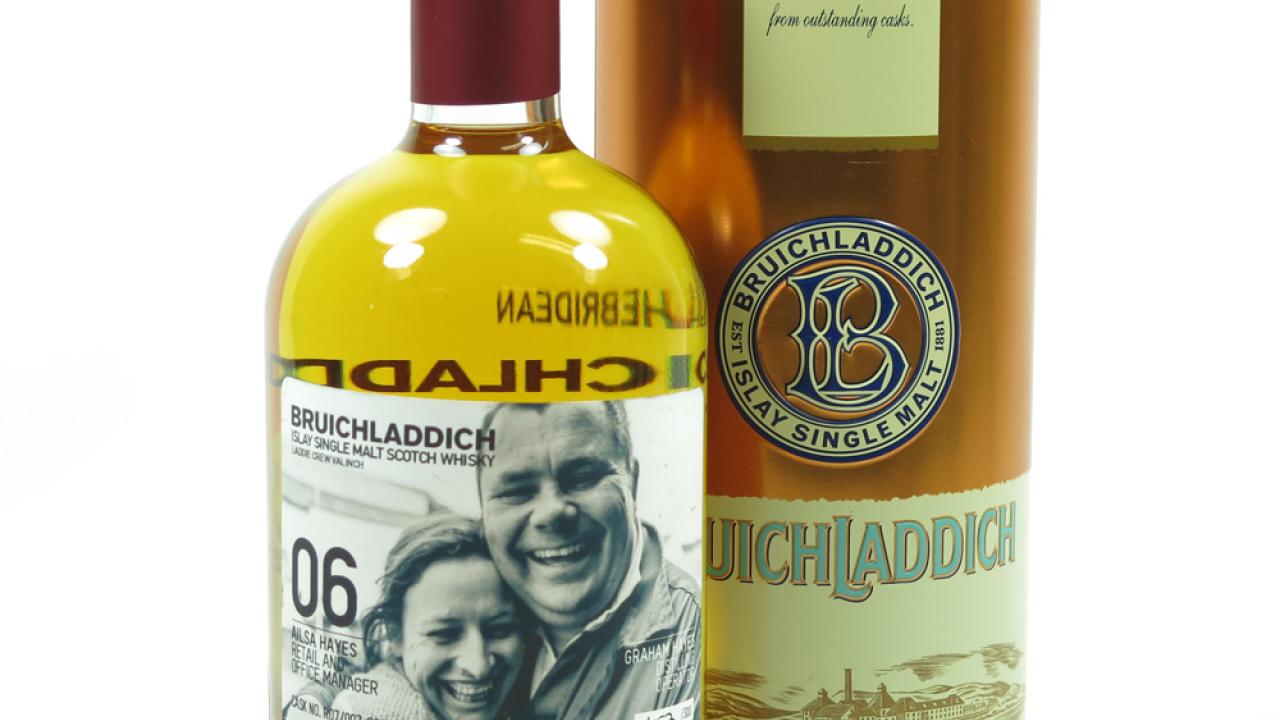 Bruichladdich Valinch 1992 Ailsa and Graham Hayes 22 Year Old Whisky ...