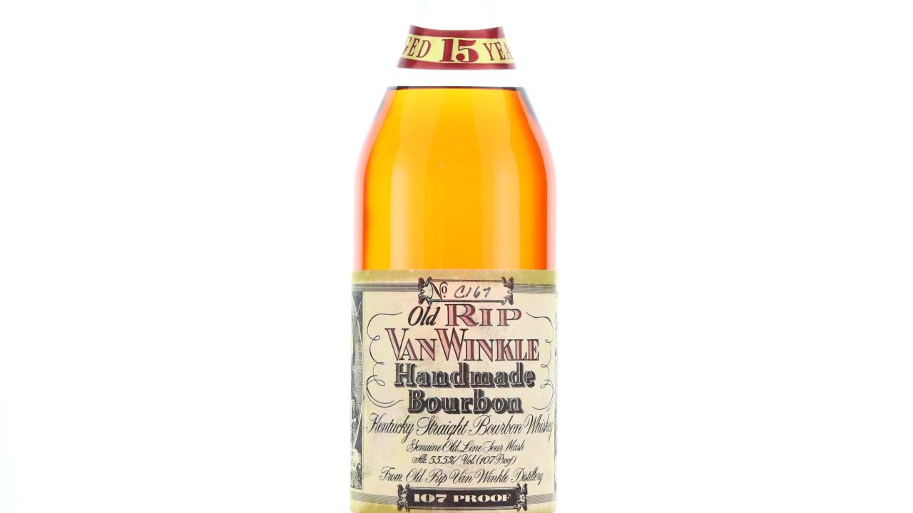 Old Rip Van Winkle 15 Year Old early Whisky | Whisky Auctioneer